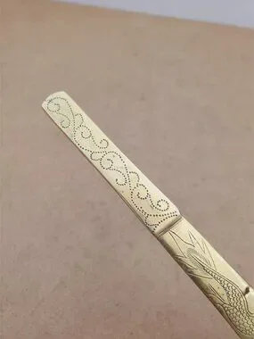 Other | Vintage Letter Opener Solid Brass Lightweight Envelope Slitter ...